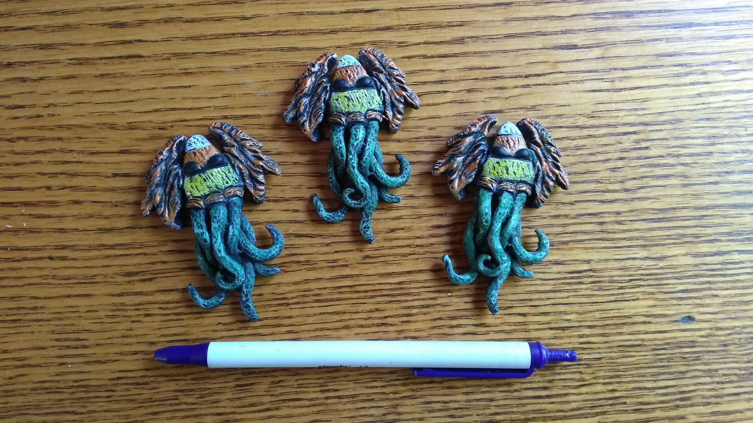 Candy Corn Cthulhu Magnet or Pin - Anthony J. Rapino