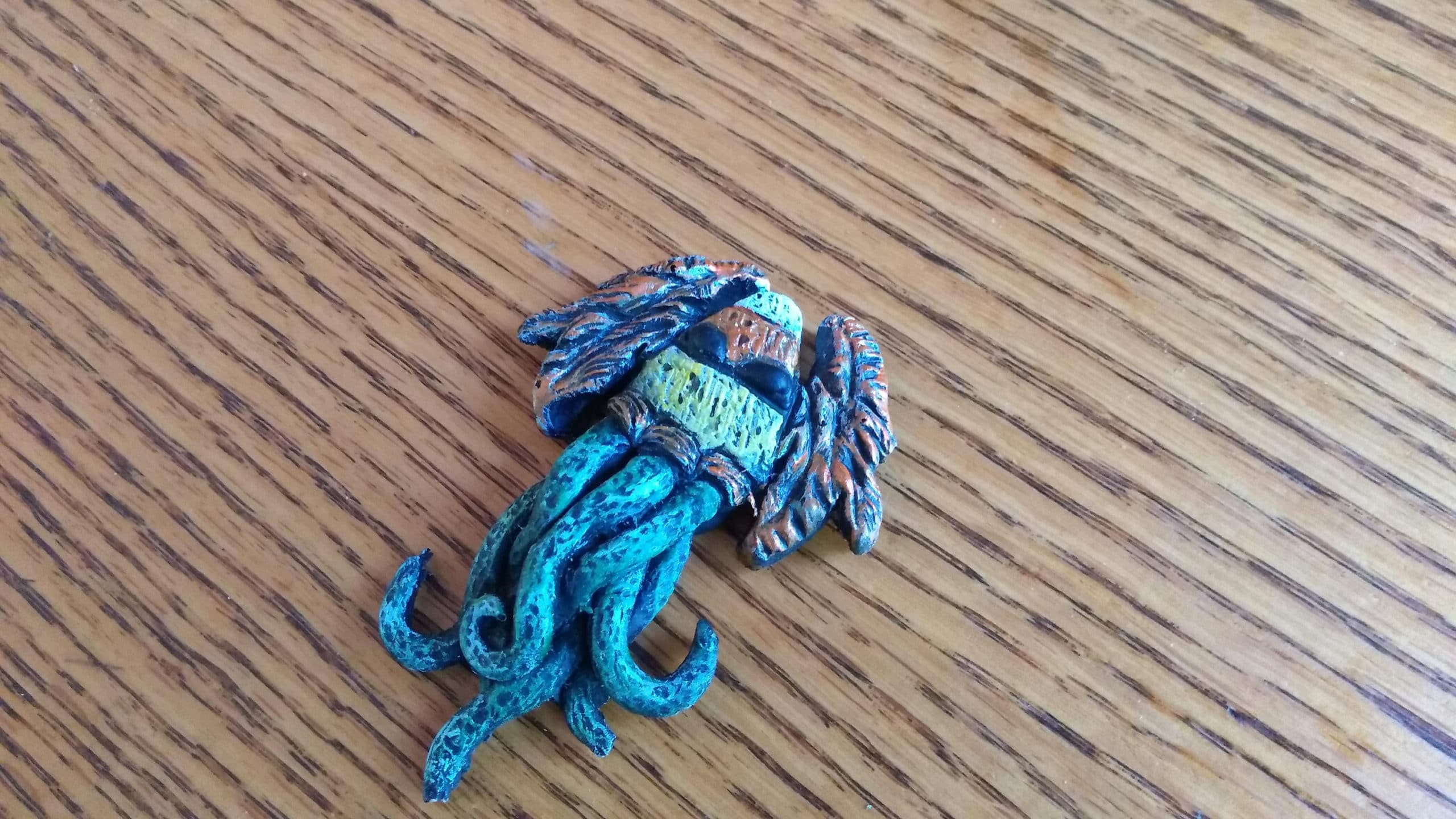 Candy Corn Cthulhu Magnet or Pin - Anthony J. Rapino